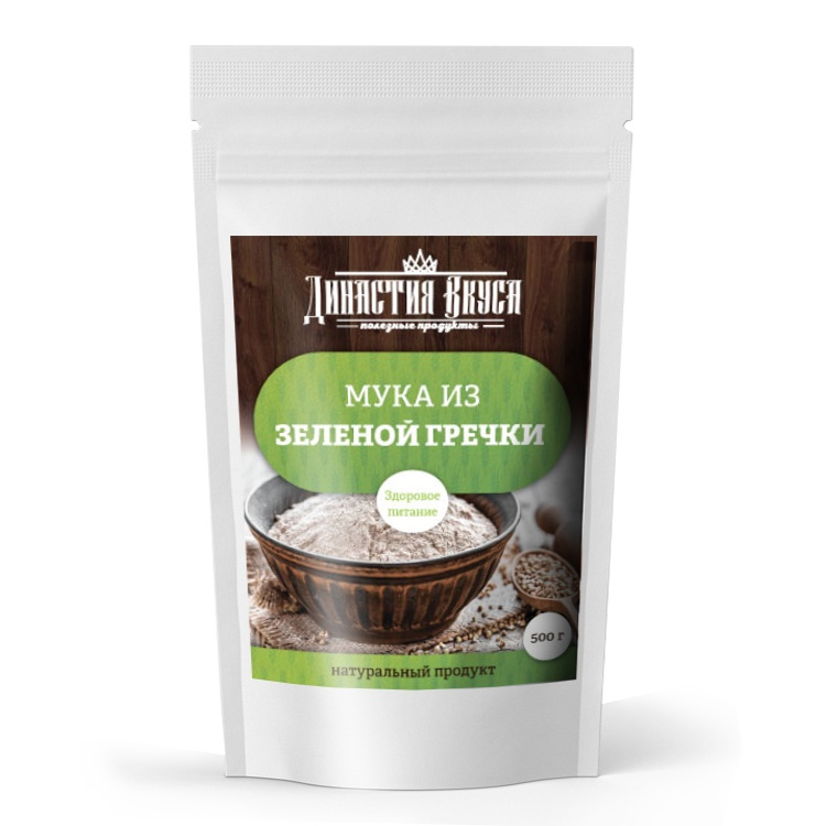 Гречневая мука Династия Вкуса Мука из зеленой гречки, 500гр — купить в ...