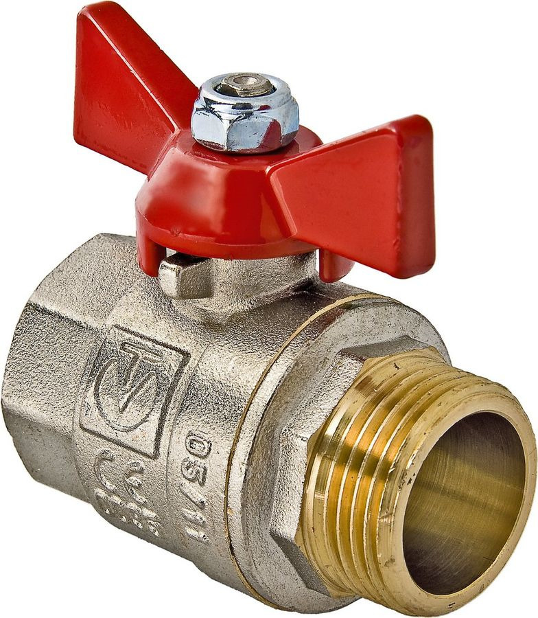 Кран шаровой Valtec Base, рукоятка-бабочка, 1/2" вн.-нар. - купить в ...