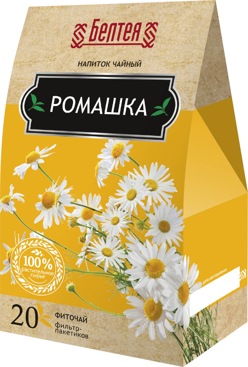 Чай в пакетиках Белтея "Ромашка", 20 шт — купить в интернет-магазине ...