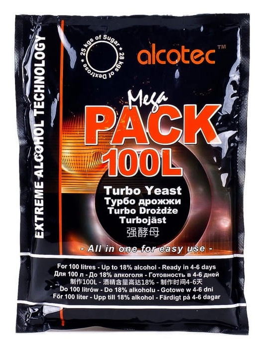 Дрожжи спиртовые Alcotec MegaPack 100L (Алкотек Мегапак 100 литров ...