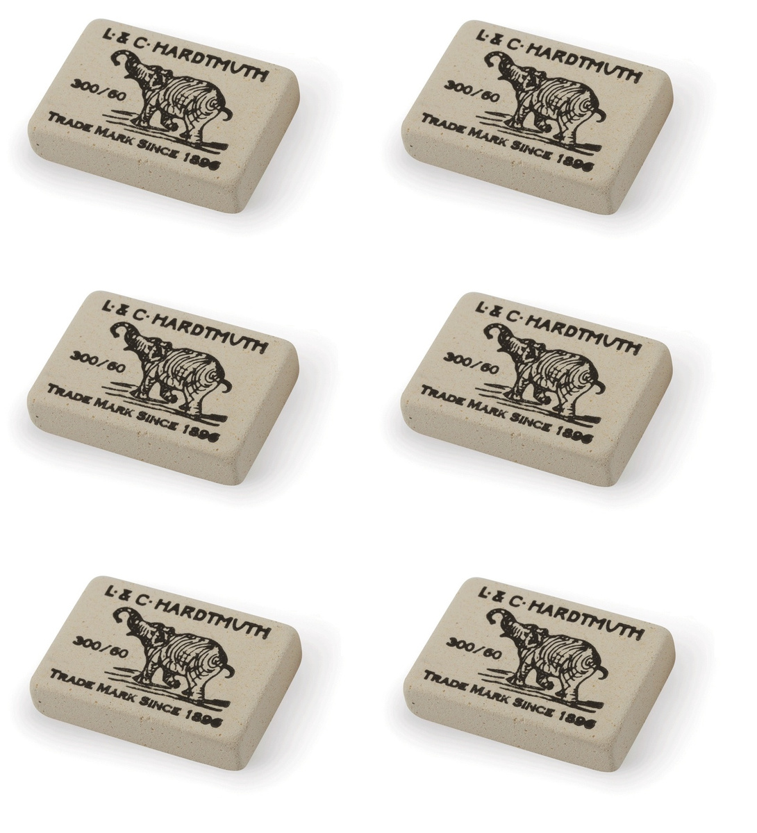 Резинка стирательная KOH-I-NOOR "Слон", прямоугольная, 31х21х8 мм ...