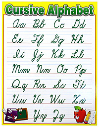 Cursive Alphabet: Chart - купить с доставкой по выгодным ценам в ...