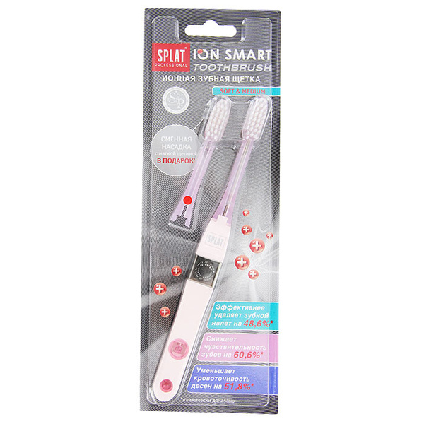 Характеристики Splat Зубная щетка "Ion Smart Toothbrush", со сменной ...