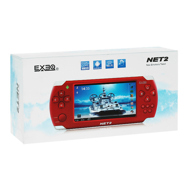 Портативная игровая консоль EXEQ NET 2 (красная) - купить с доставкой по выгодным ценам в ...