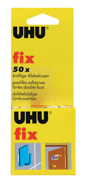 Клеевые подушечки двусторонние UHU Fix, для постоянной фиксации, 50 шт ...