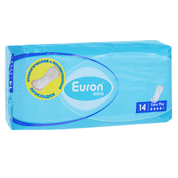 Euron Послеродовые и урологические прокладки Micro Extra Plus 14 шт ...