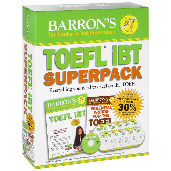 Barron's TOEFL iBT Superpack (комплект из 2 книг + 11 CD-ROM ...