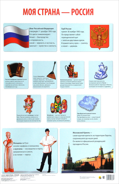 Моя страна - Россия. Плакат - купить с доставкой по выгодным ценам в ...
