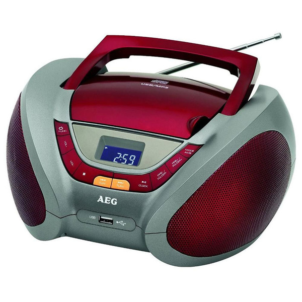 Магнитола AEG AEG SR 4358_красный_Red с FM, AM-радио - купить по ...