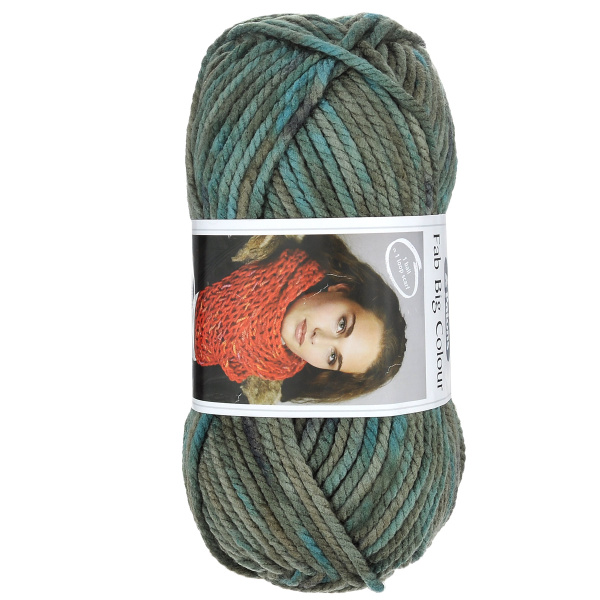 Пряжа для вязания Patons "Fab Big Colour", цвет: бирюзовый, зеленый ...
