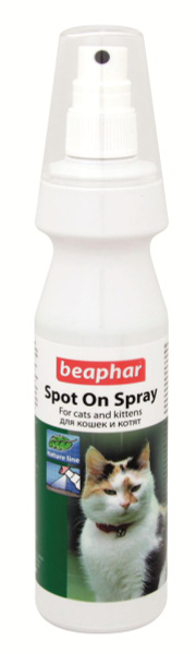 Спрей для кошек и котят Beaphar "Spot on Spray", от блох и клещей, 150 ...