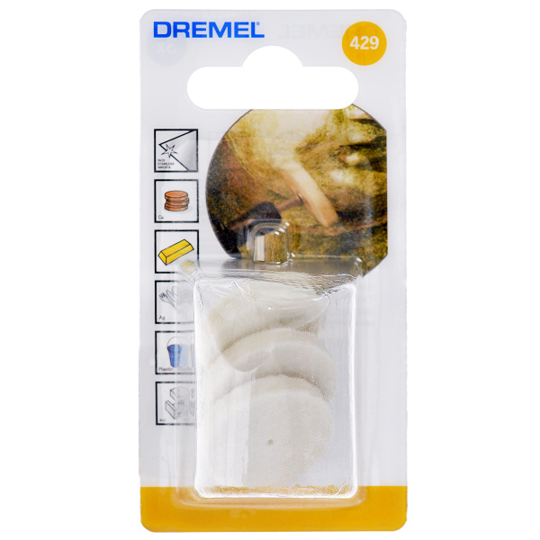 Насадка для полировки Dremel насадки для чистки и полировки Dremel 429 ...