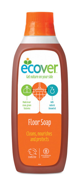 Жидкий концентрат для мытья пола "Ecover", с льняным маслом, 1 л - купить с доставкой по ...