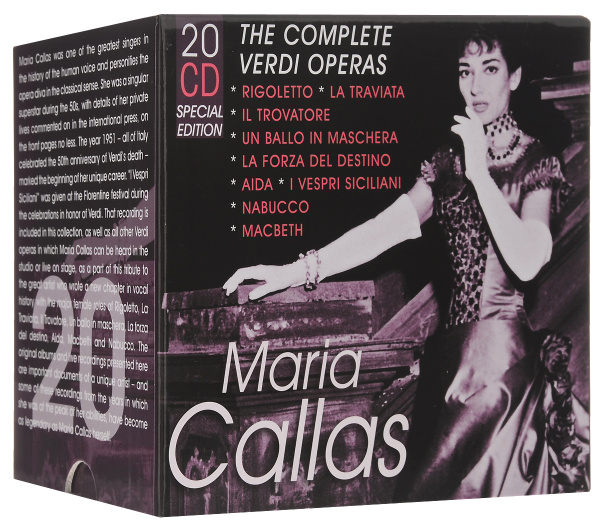 Maria Callas. The Complete Verdi Operas. Special Edition (20 CD ...