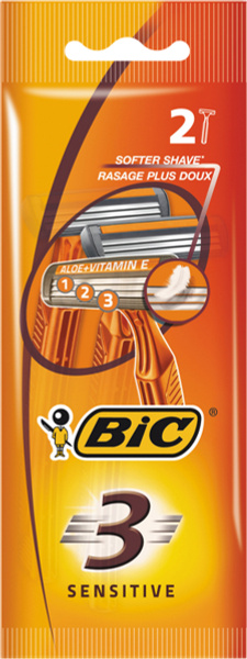 Bic Бритва "Bic3" для чувствительной кожи, уп.2 шт - купить с доставкой ...