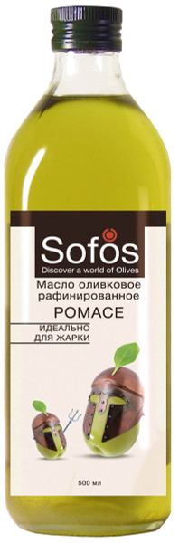Sofos Pomace масло оливковое рафинированное идеально для жарки, 500 мл - купить с доставкой по ...