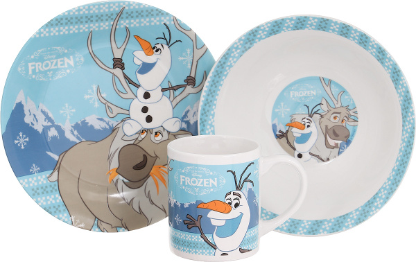 Набор детской посуды / Сервиз / Холодное сердце. Олаф и Свен (3 ...