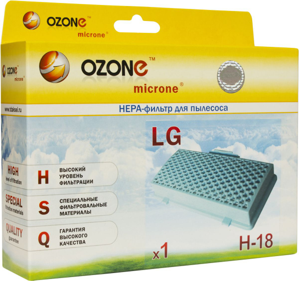 Ozone H-18 НЕРА фильтр для пылесоса LG - купить с доставкой по выгодным ценам в интернет ...
