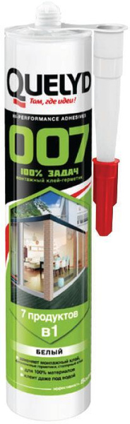 Quelyd Монтажный клей 290 мл, белый - купить с доставкой по выгодным ценам в интернет-магазине ...