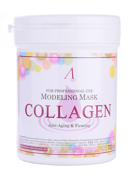 Маска альгинатная с коллагеном Anskin Collagen Modeling Mask 700 мл ...