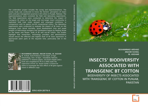 INSECTS'' BIODIVERSITY ASSOCIATED WITH TRANSGENIC BT COTTON - купить с ...