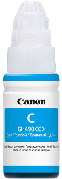 Расходник для печати Canon Краска GI-490, Голубой (cyan), для струйного ...