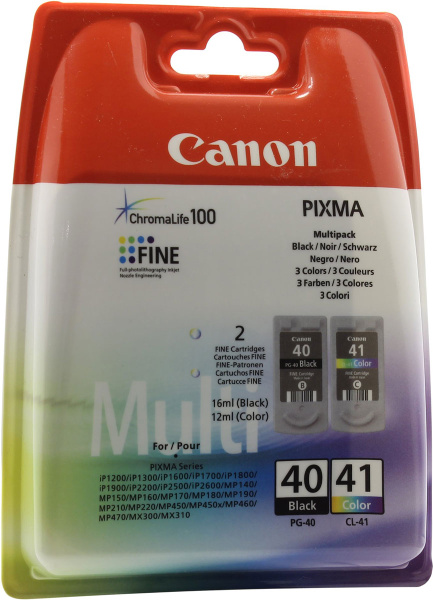 Расходник для печати Canon 145059 OfficeNeeds краска PG-40, Набор CMYK ...