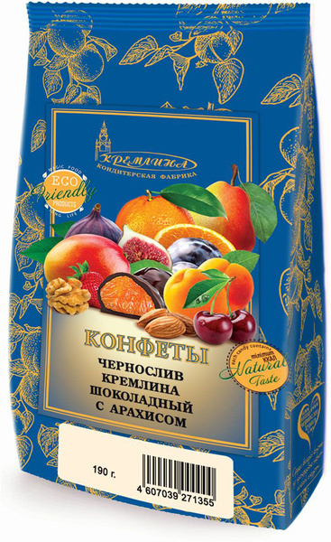 Кремлина Чернослив в шоколаде с арахисом, 190 г - купить с доставкой по ...