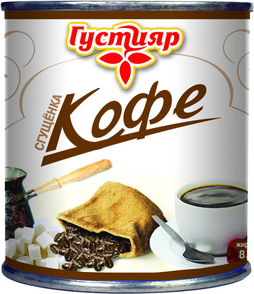 Союзконсервмолоко Густияр молоко сгущенное с кофе, 380 г - купить с ...