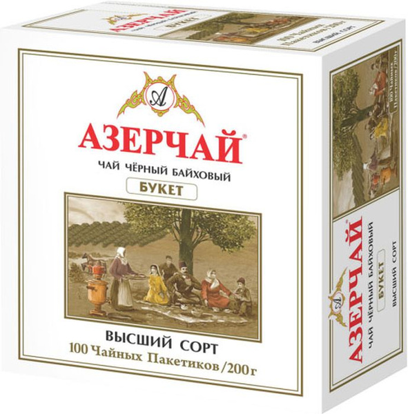 Чай в пакетиках чёрный Азерчай Букет 100 шт купить на Ozon по низкой