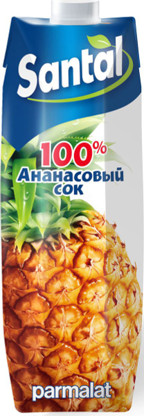 Сок Santal Ананасовый, 1 л - купить с доставкой по выгодным ценам в ...