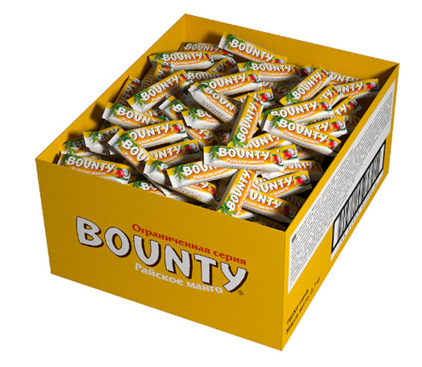 Bounty Mango Minis шоколадный батончик, 7 кг - купить с доставкой по ...