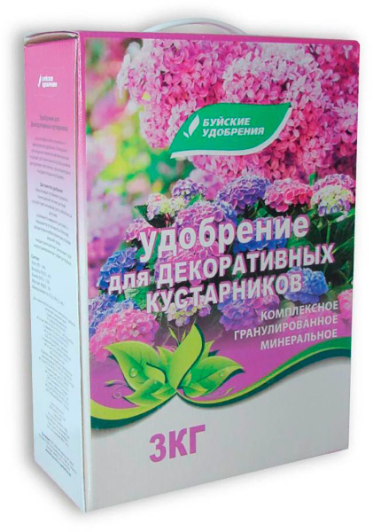 Удобрение Буйские Удобрения "Для декоративных кустарников", 3 кг ...