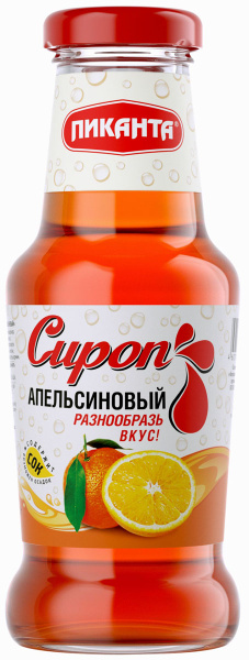 Пиканта сироп апельсиновый, 300 г - купить с доставкой по выгодным ...