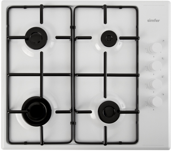 Газовая варочная панель Simfer H60Q40W411 купить по низкой цене с ...