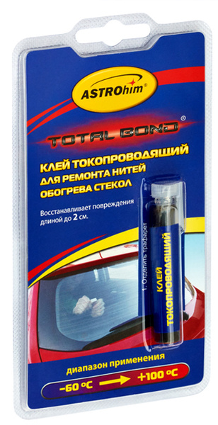Клей токопроводящий "Astrohim", для ремонта нитей обогрева стекол, 2 мл AC-9101 - купить по ...
