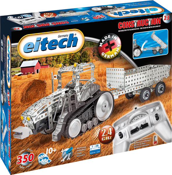 Конструктор металлический Eitech Конструктор "Трактор с прицепом" - купить с доставкой по ...