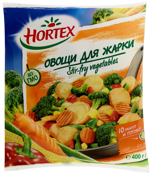 Овощи для жарки Hortex, замороженные, 400 г - купить с доставкой по выгодным ценам в интернет ...