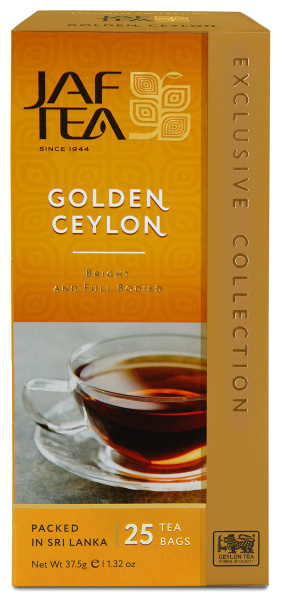 Чай цейлонский JAF TEA "Golden Ceylon" чёрный, 25 пакетиков - купить с ...