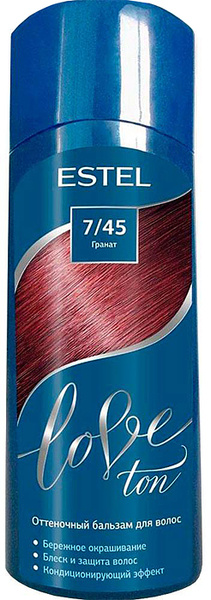 ESTEL Оттеночный бальзам для волос LOVE TON, 7/45 Гранат, Тонирующее средство купить на OZON по ...