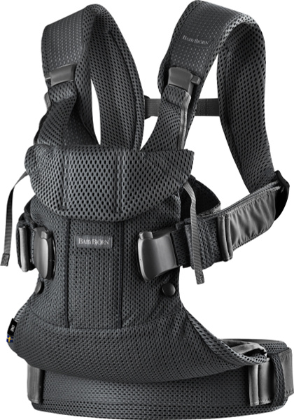 BabyBjorn Эрго-рюкзак для переноски ребенка One Mesh, цвет: черный ...