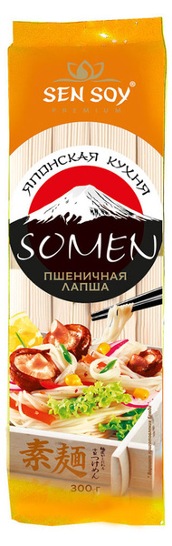 Лапша пшеничная Sen Soy Premium Somen, 300 г купить на OZON по низкой цене (532181982)