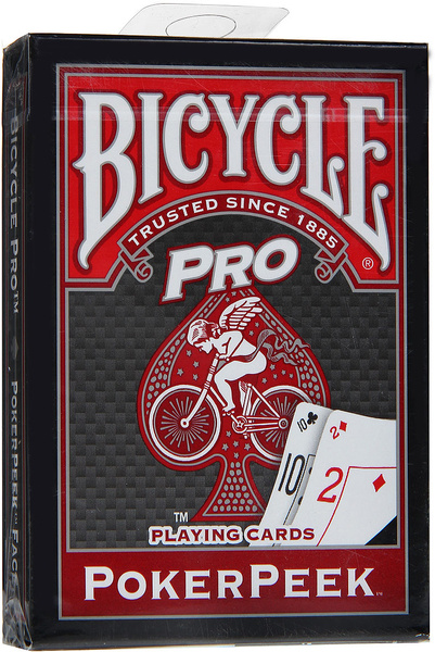 Карты игральные Bicycle Pro Poker Peek красные - купить с доставкой по ...