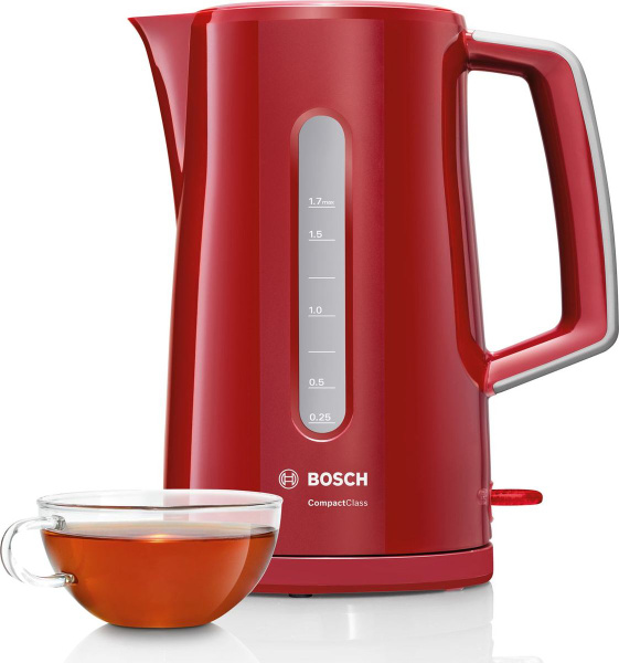 Купить электрический чайник Bosch TWK3A014, Металл/пластик по низкой ...