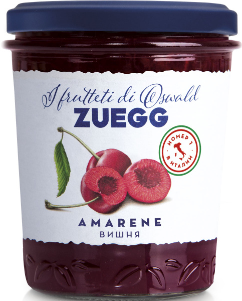 Джем Zuegg Вишня конфитюр экстра, 320 г — купить в интернет-магазине ...