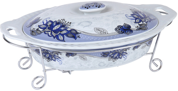 Мармит с подогревом от свечи/ мармит с крышкой/ керамика RCE-155012 ...