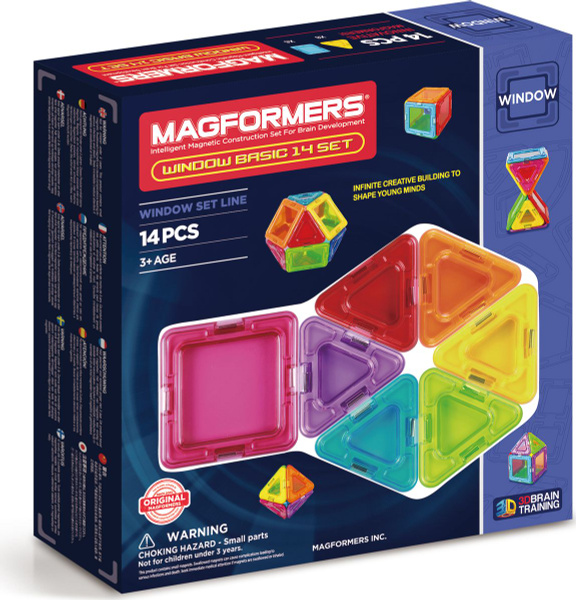 Magformers Магнитный конструктор Window Basic 14 Set купить на OZON по низкой цене (218824238)