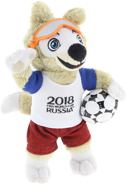 FIFA-2018 Мягкая игрушка Волк Забивака 18 см - купить с доставкой по ...
