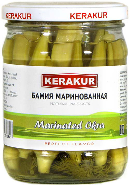 Kerakur Бамия маринованная, 450 г - купить с доставкой по выгодным ...
