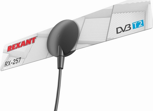 ТВ антенна комнатная REXANT (34-0257) RX-257 DVB-T2 активная, 33 дБи, 75 Ом купить на OZON по ...